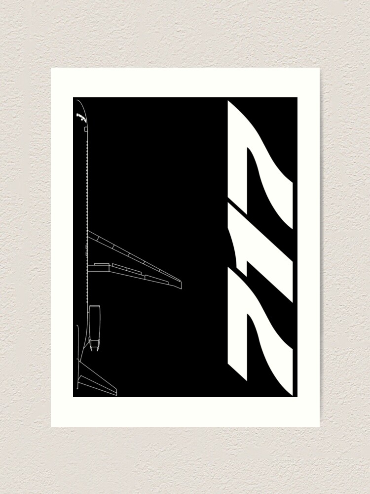 "Boeing 717 silhouette top view" Art Print by magazinecombate | Redbubble