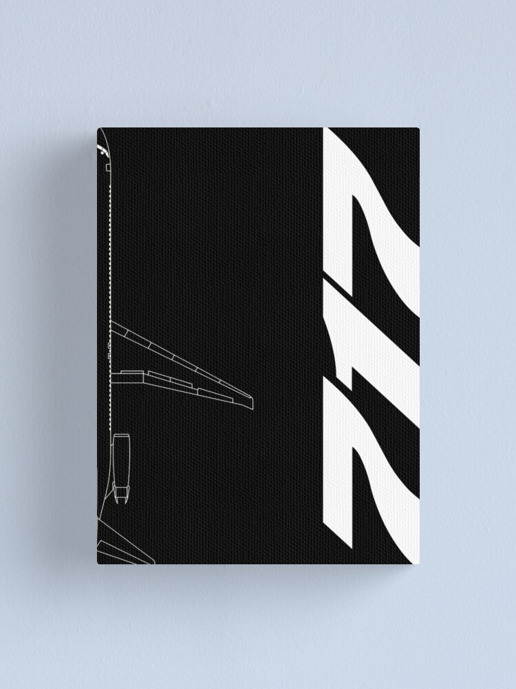 "Boeing 717 silhouette top view" Canvas Print by magazinecombate ...