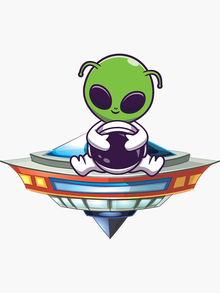 "space alien boy ship helmet" Sticker for Sale by malikhaseeb5353 ...