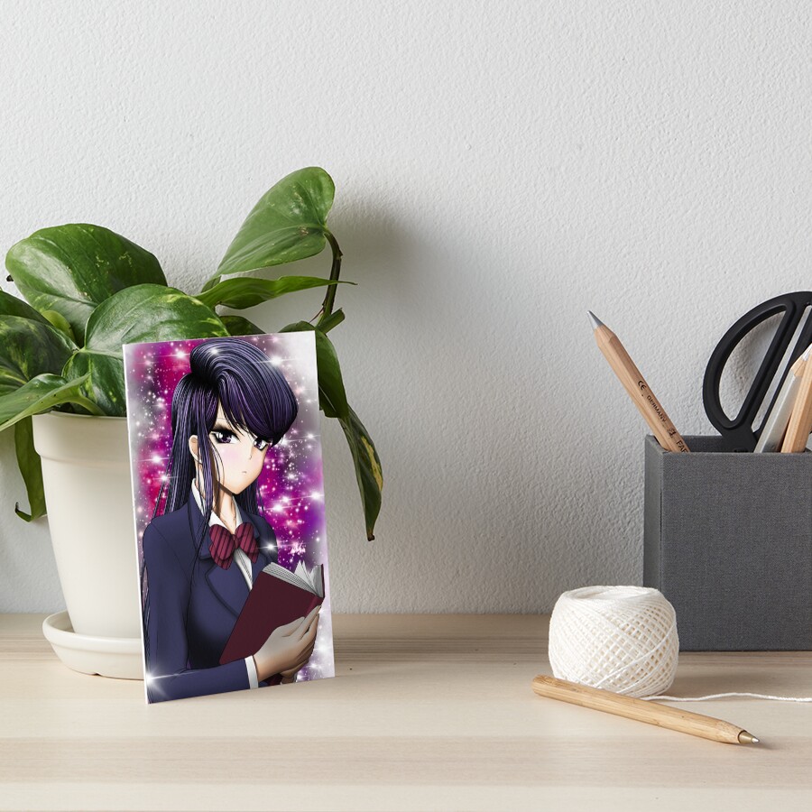 "Komi Shouko Reading" Art Board Print by MadWorldImages2 | Redbubble
