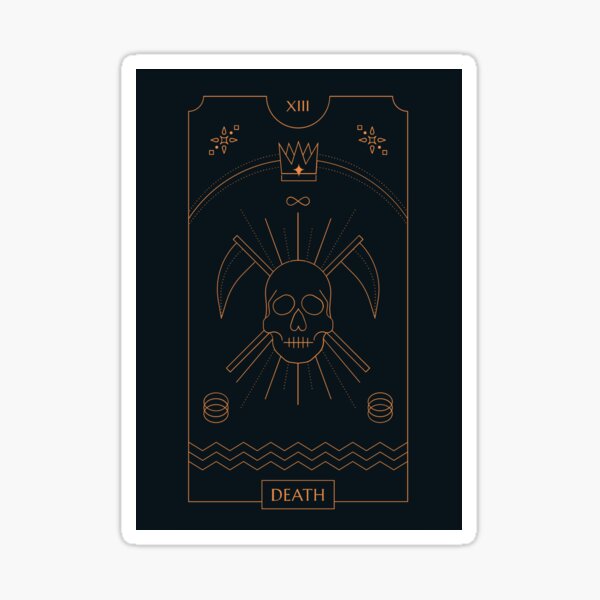 "The Death Card Tarot " Sticker for Sale by ionax123 | Redbubble