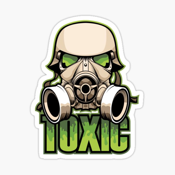 "Toxic" Sticker for Sale by wineDsign | Redbubble