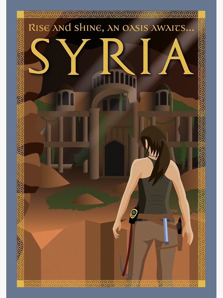 "Syria - Vintage Travel Poster" Sticker for Sale by ToddRDesign | Redbubble