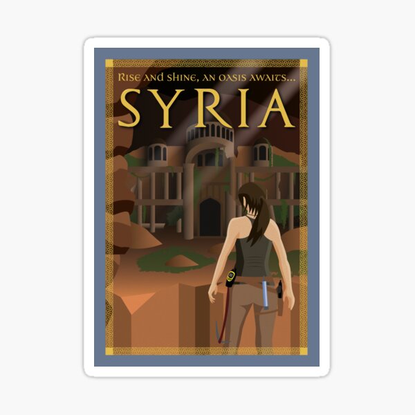 "Syria - Vintage Travel Poster" Sticker for Sale by ToddRDesign | Redbubble
