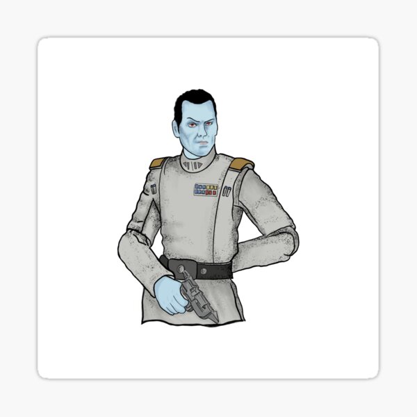 "Thrawn" Sticker by DearlyLoved | Redbubble