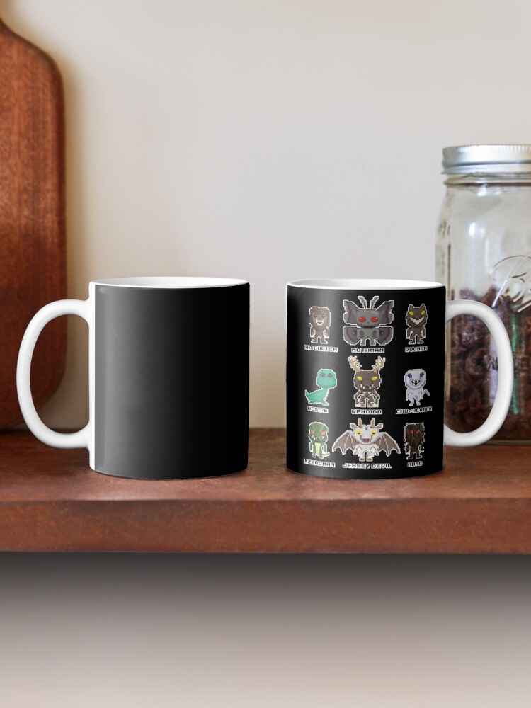 "8-Bit Cryptid Monsters - Cute Sasquatch, Mothman, Dogman, Nessie ...