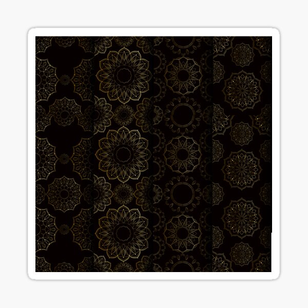 "Black Tribal Rug " Sticker by ArsalArts | Redbubble