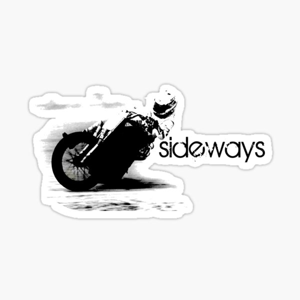 "flat track - sideways" Sticker for Sale by studio9teen | Redbubble
