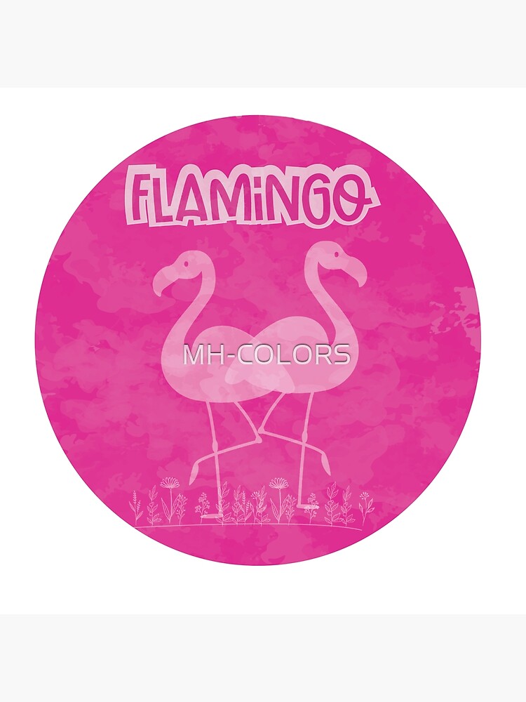"flamingo youtuber Sticker" Poster for Sale by MH-COLORS | Redbubble
