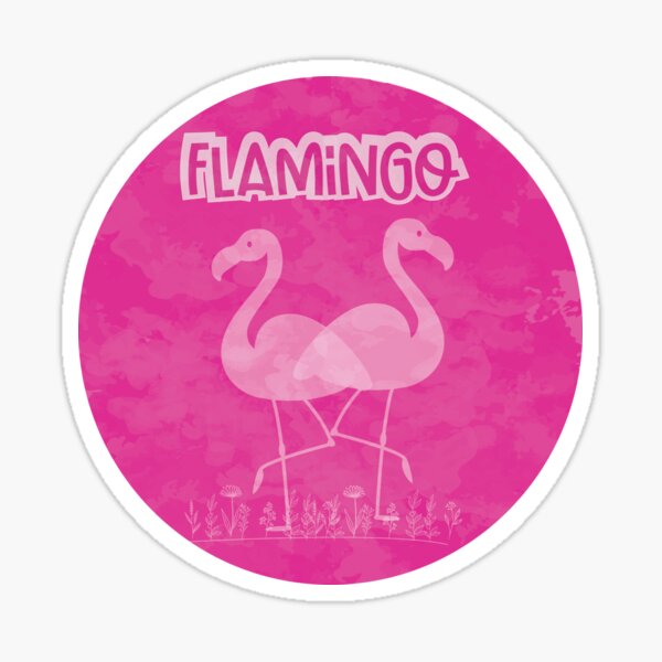 "flamingo youtuber Sticker" Sticker for Sale by MH-COLORS | Redbubble