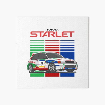 "Toyota Starlet Castrol Movistar Rally Gran Turismo Livery A" Art Board ...