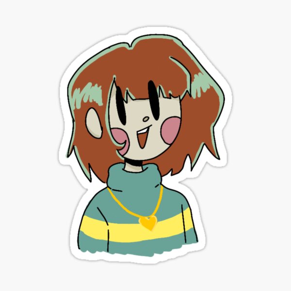 "Chara (Undertale)" Sticker for Sale by RaspberryRhen | Redbubble