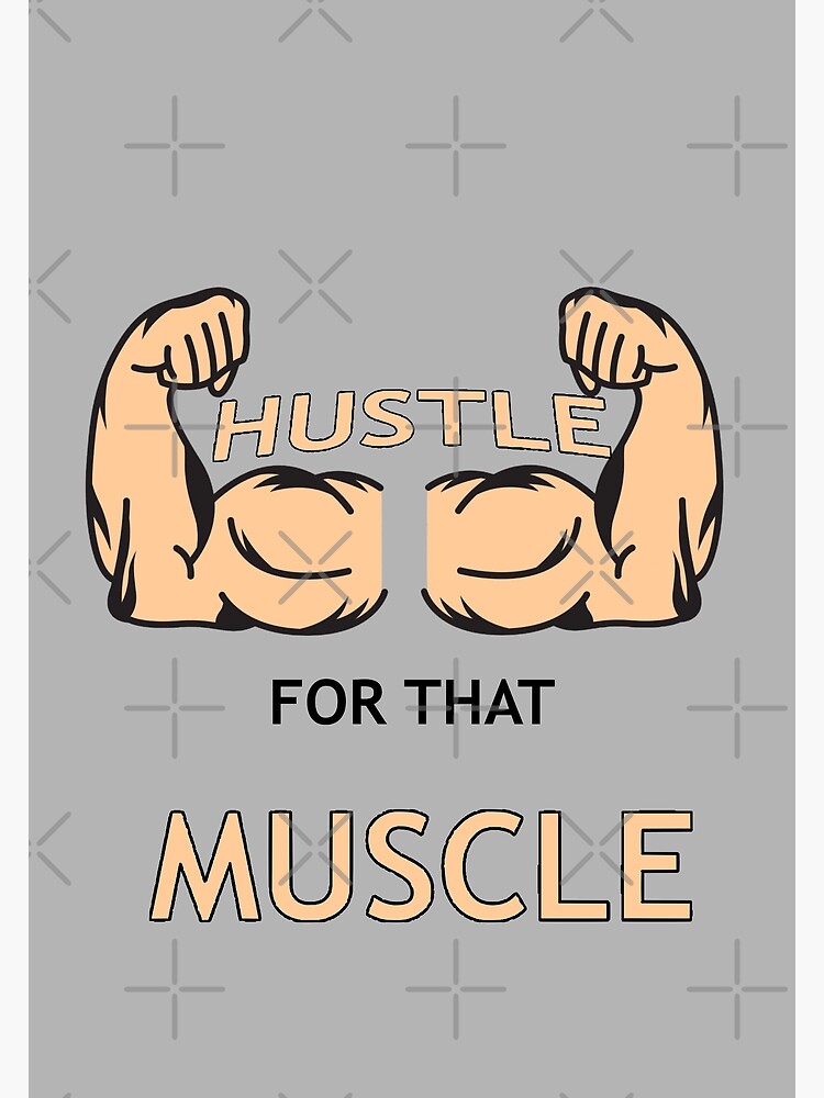 "Gym Hustle Motivation" Poster for Sale by Boztik-Designs | Redbubble