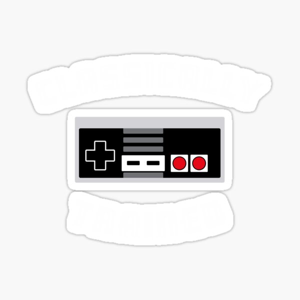 "Classically Trained Video Game Adult - Vintage Controller" Sticker for ...