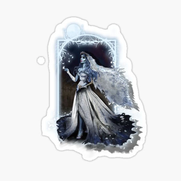 "Corpse Bride directed by Tim Burton" Sticker for Sale by ZMcKDesign ...