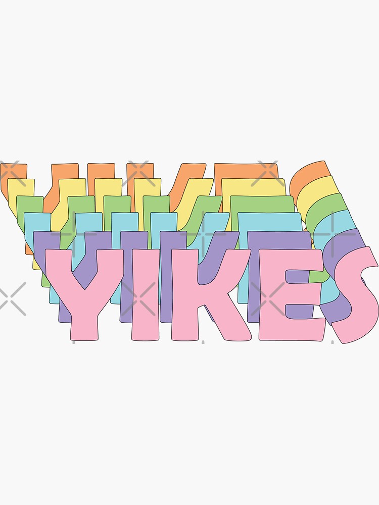 "yikes" Sticker by FunnyEye | Redbubble