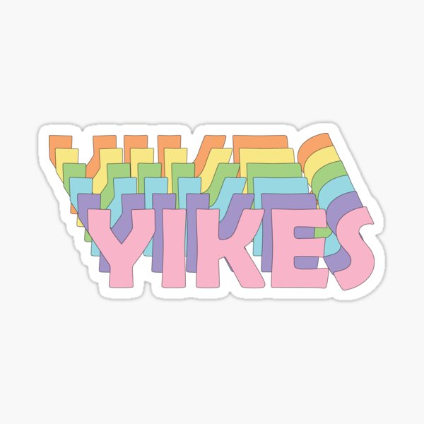"yikes" Sticker by FunnyEye | Redbubble