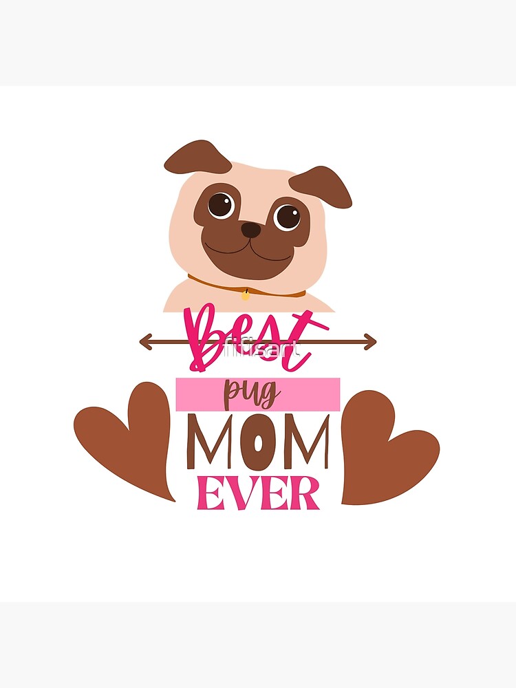 Poster « Meilleures chemises et autocollants pour maman carlin », par ...