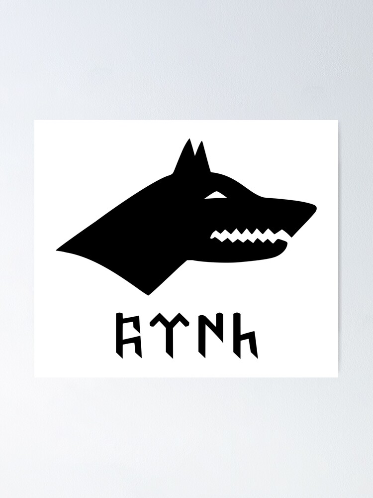 "Göktürk Tengri Wolf" Poster for Sale by emeksedesign | Redbubble