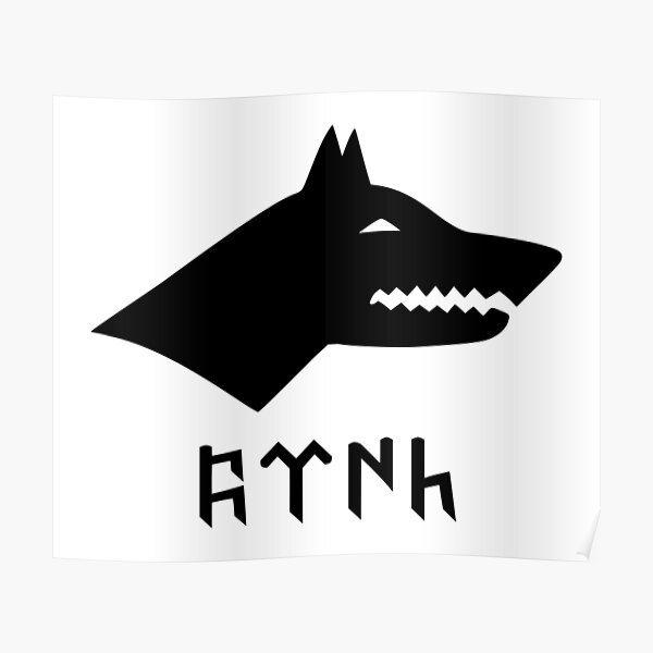 "Göktürk Tengri Wolf" Poster for Sale by emeksedesign | Redbubble