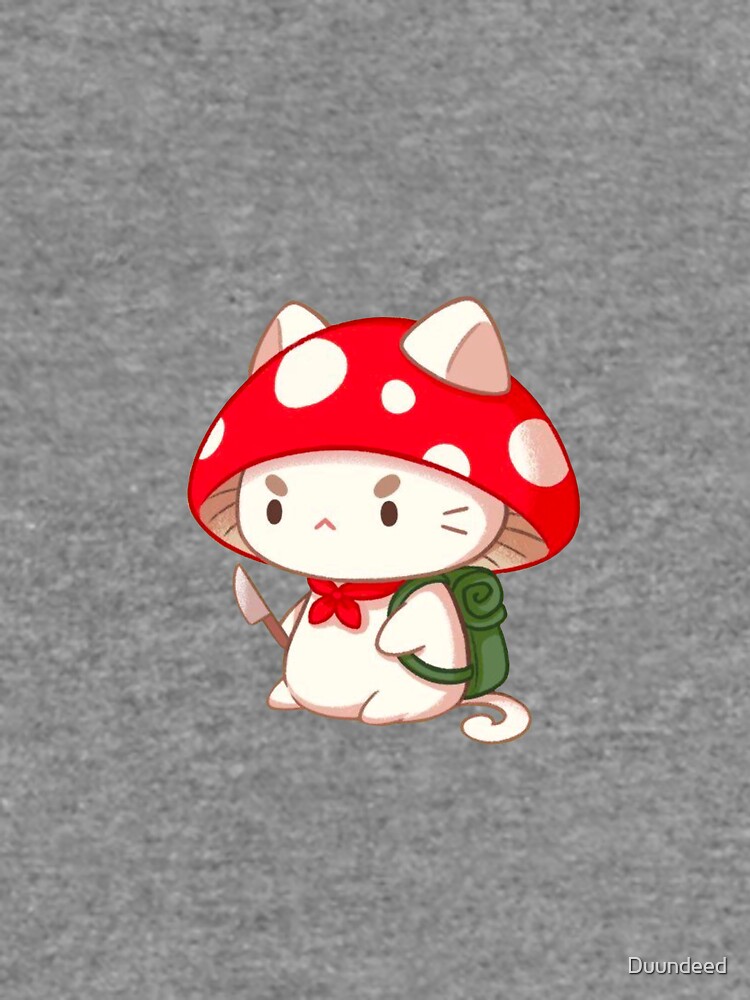 Sudadera ligera «Lindo gatito enojado con cabeza de hongo y cuchillo en ...