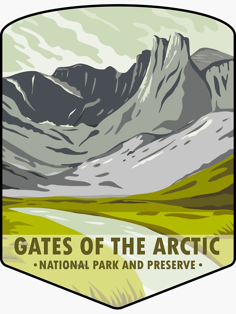 "Gates of the Arctic National Park and Preserve" Sticker for Sale by ...