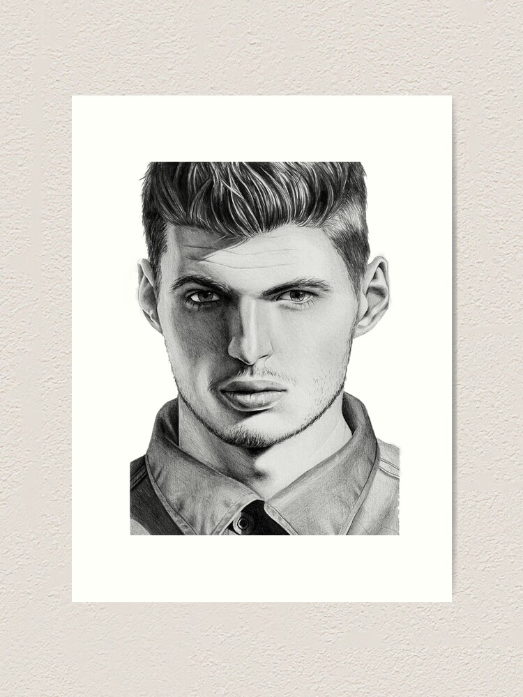 "Max Verstappen Redbull Drawing Drive" Art Print by Sido3d13 | Redbubble