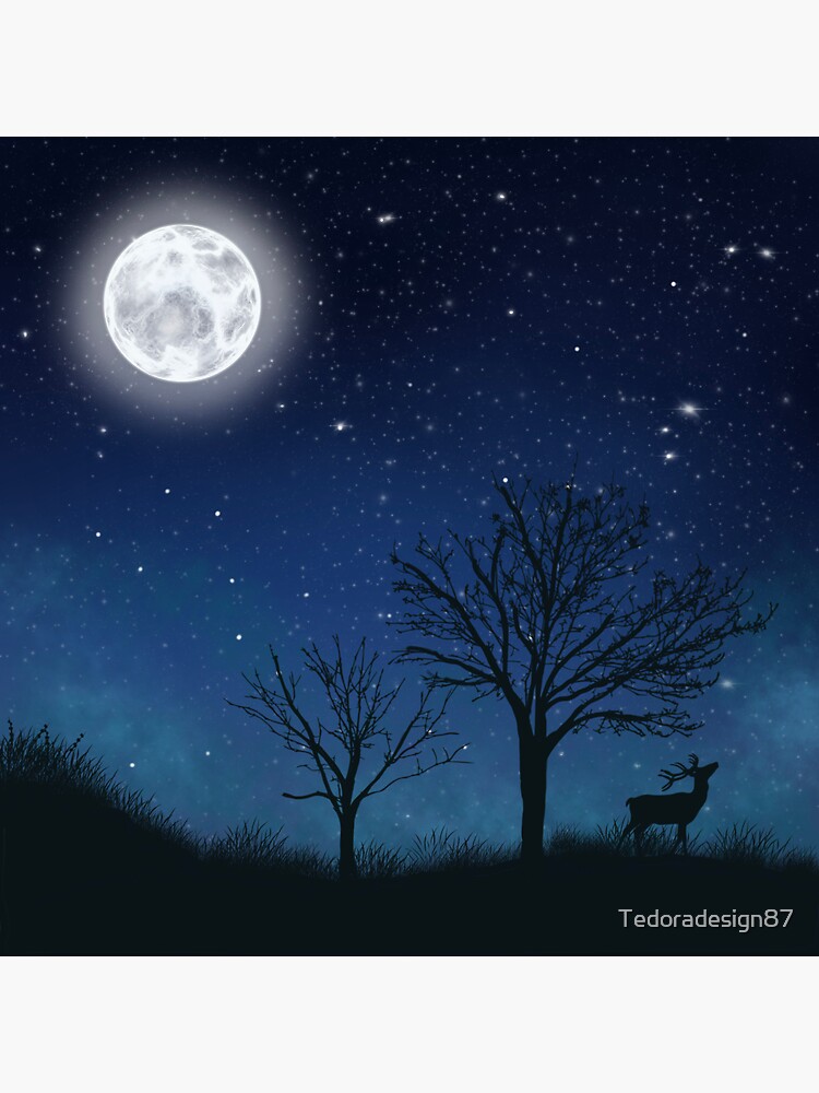 "Starry Night Sky" Sticker by Tedoradesign87 | Redbubble