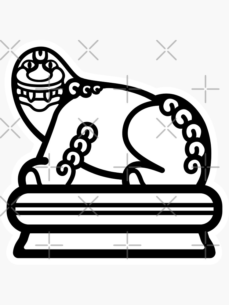 "Haetae" Sticker for Sale by bootlegfactory | Redbubble