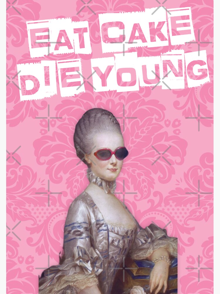 "Marie Antoinette punk, eat cake !" Sticker for Sale by StrangeDollz ...