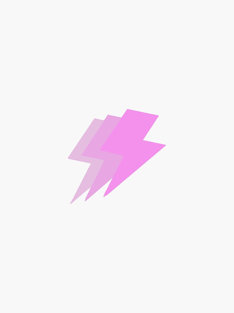 "Purple Lightning Sticker" Sticker by Gabbyrae03 | Redbubble