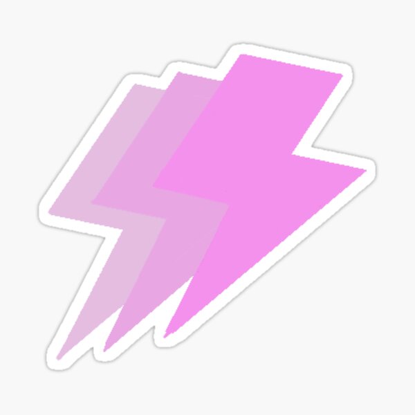 "Purple Lightning Sticker" Sticker by Gabbyrae03 | Redbubble