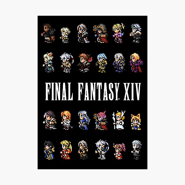 Lámina fotográfica «Final Fantasy XIV 14 - Sprites PIXEL SPRITE» de ...