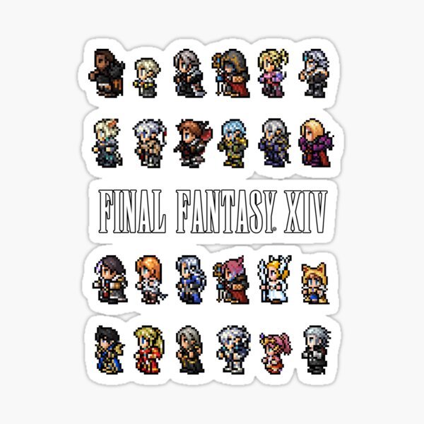 "Final Fantasy XIV 14 - Sprites PIXEL SPRITE" Sticker for Sale by ...