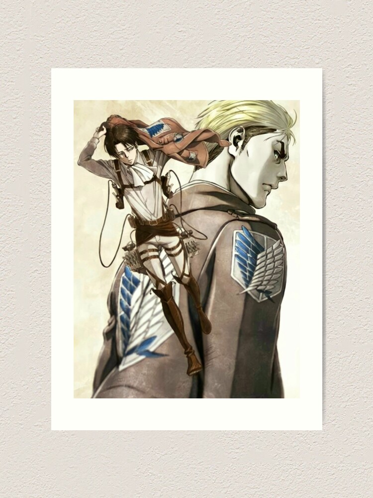 "Erwin and Levi official art" Art Print by nymos | Redbubble