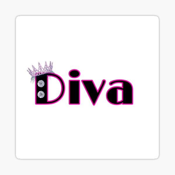 "Diva" Sticker by Axel4 | Redbubble