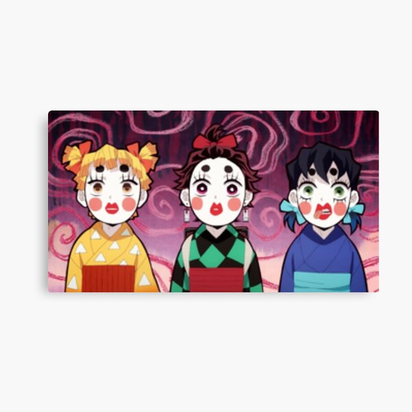 ""Demon Slayer" - Sumiko, Inoko and Zenko " Canvas Print by TurtleTan ...