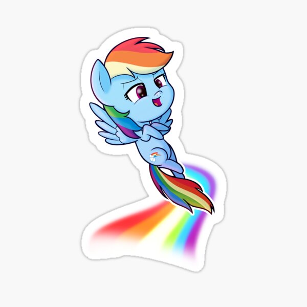 "Chibi Rainbow Dash" Sticker for Sale by vcm1824 | Redbubble