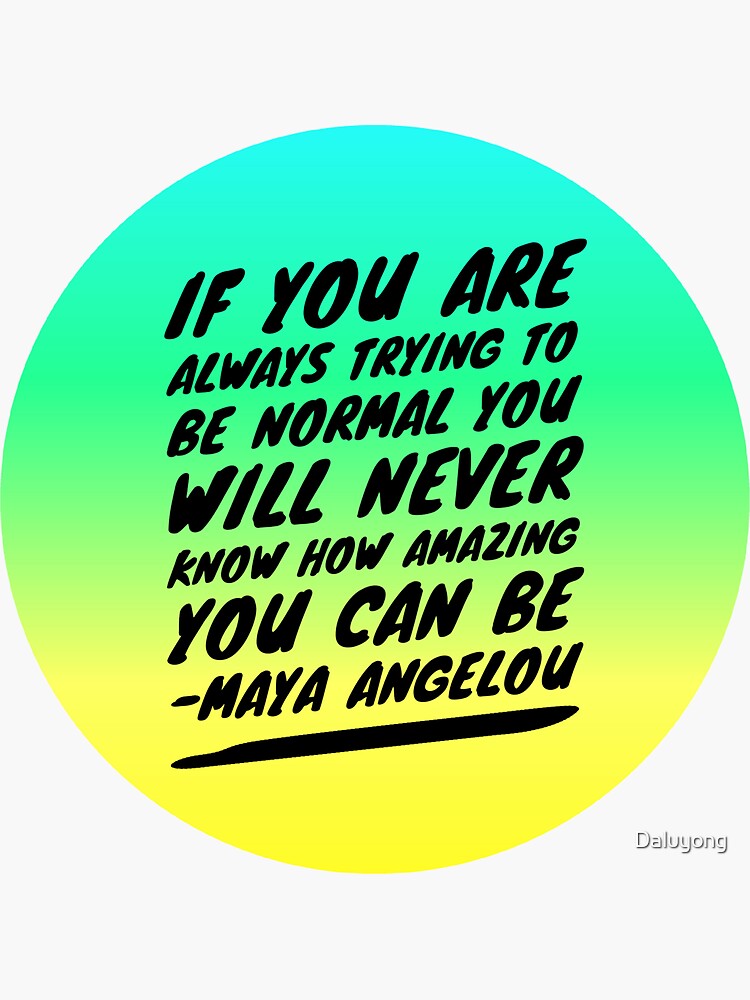 "Amazing Not Normal" Sticker by Daluyong | Redbubble