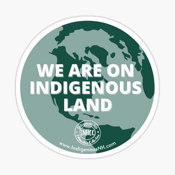 "We are on Indigenous Land Globe" Sticker for Sale by INHCC | Redbubble