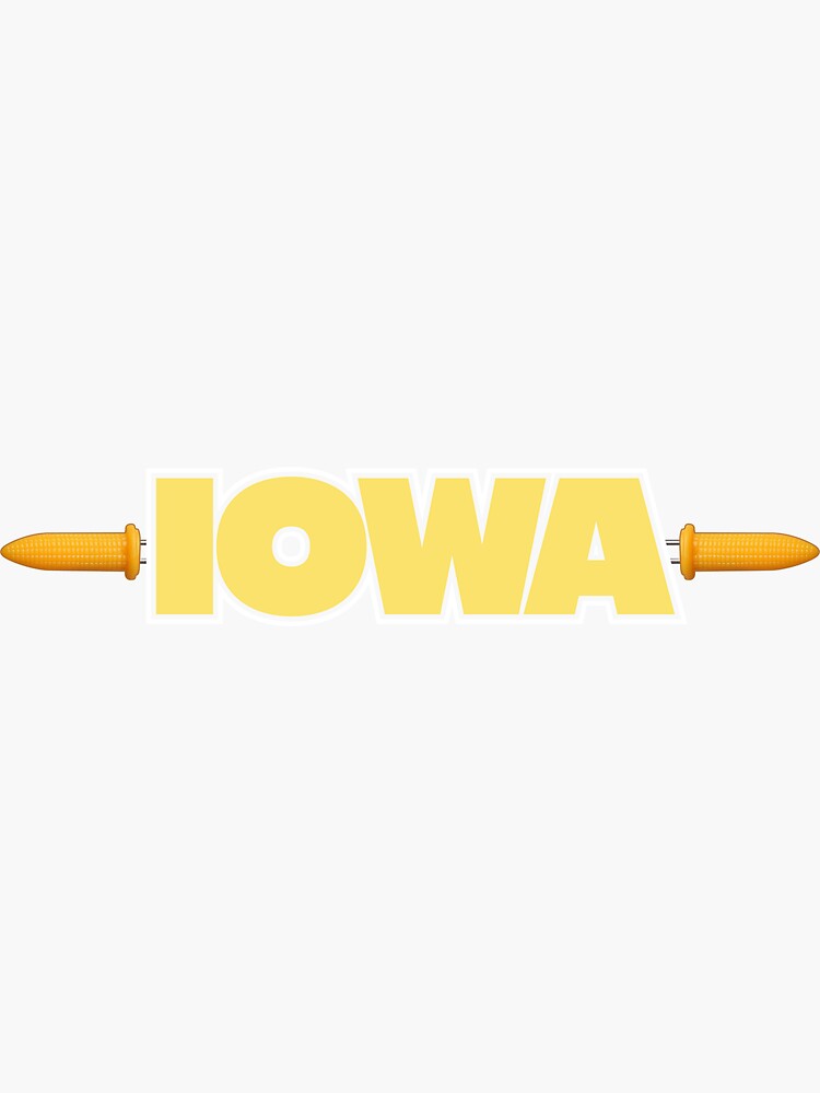 "Iowa Corn" Sticker for Sale by twHistory | Redbubble