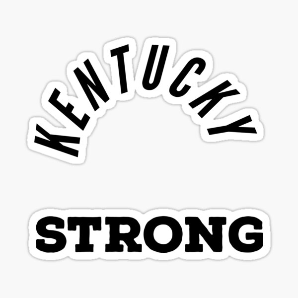 "Kentucky Strong" Sticker for Sale by Trotyek | Redbubble
