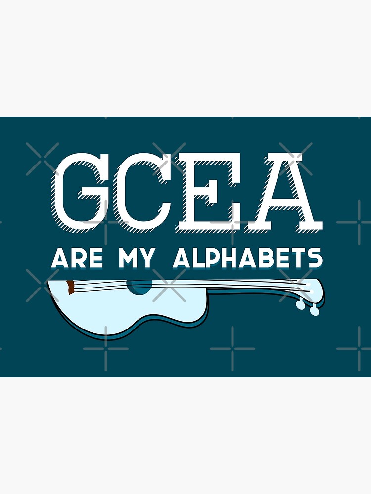"Ukulele alphabets GCEA" Poster for Sale by DeliriousSteve | Redbubble