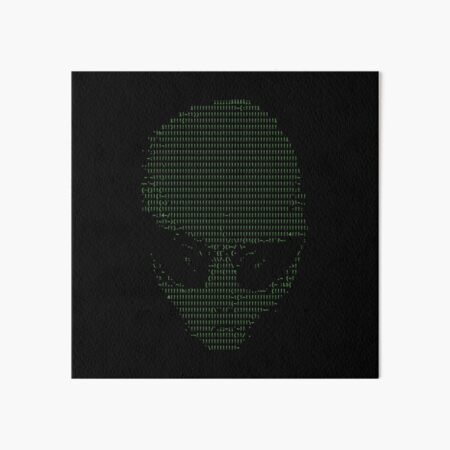 "Alien face Ascii Art" Art Board Print by typo-n-quotes | Redbubble