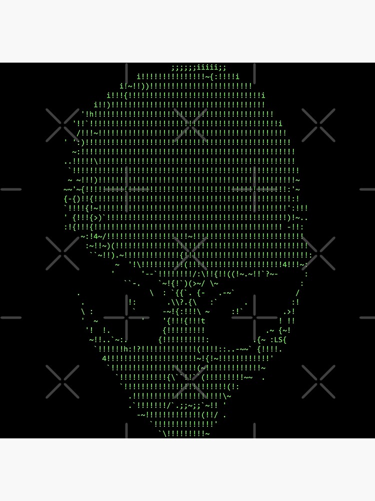 "Alien face Ascii Art" Poster by typo-n-quotes | Redbubble