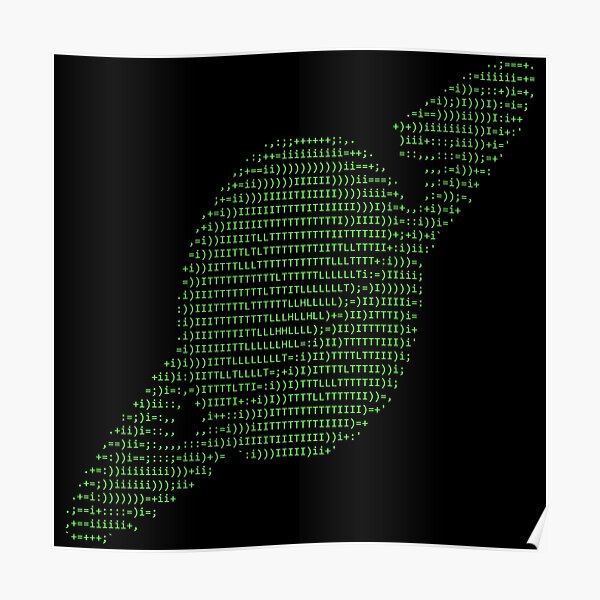 "Jupiter Ascii Art" Poster for Sale by typo-n-quotes | Redbubble
