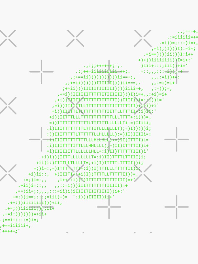 "Jupiter Ascii Art" Sticker for Sale by typo-n-quotes | Redbubble