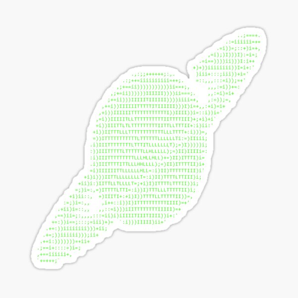 "Jupiter Ascii Art" Sticker for Sale by typo-n-quotes | Redbubble