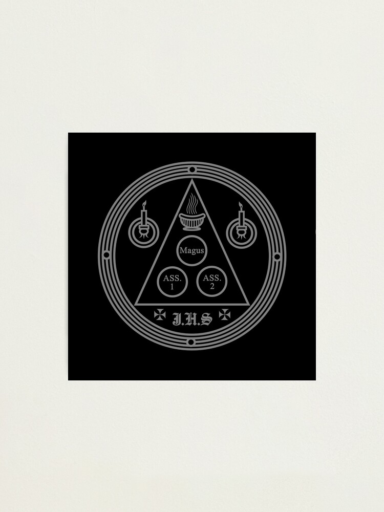 "Triangle of Pacts - Red Dragon/Grand Grimoire (grey)" Photographic ...