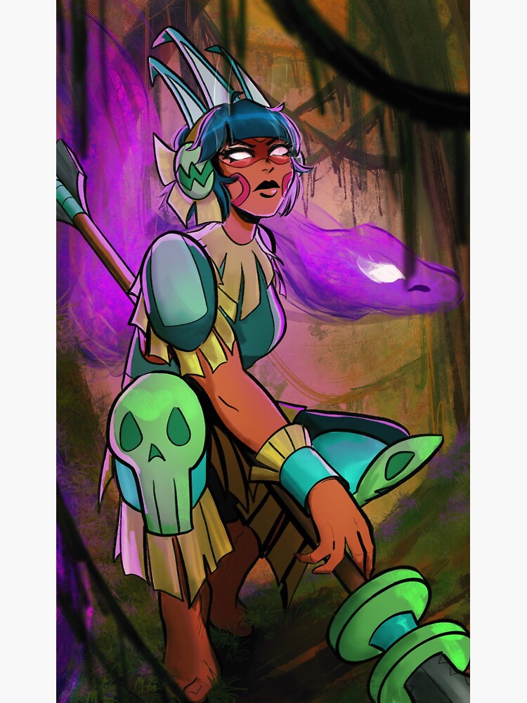 Brawlhalla Queen Nai Sticker For Sale By Czawena Redbubble